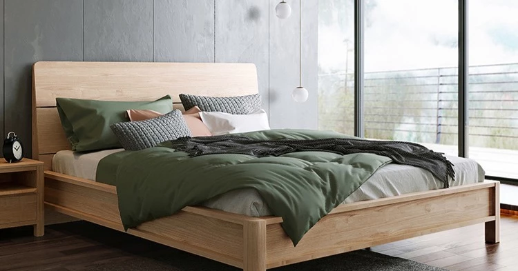 Giường Gỗ Tự Nhiên Phong Cách Hiện Đại Togismart GH073
