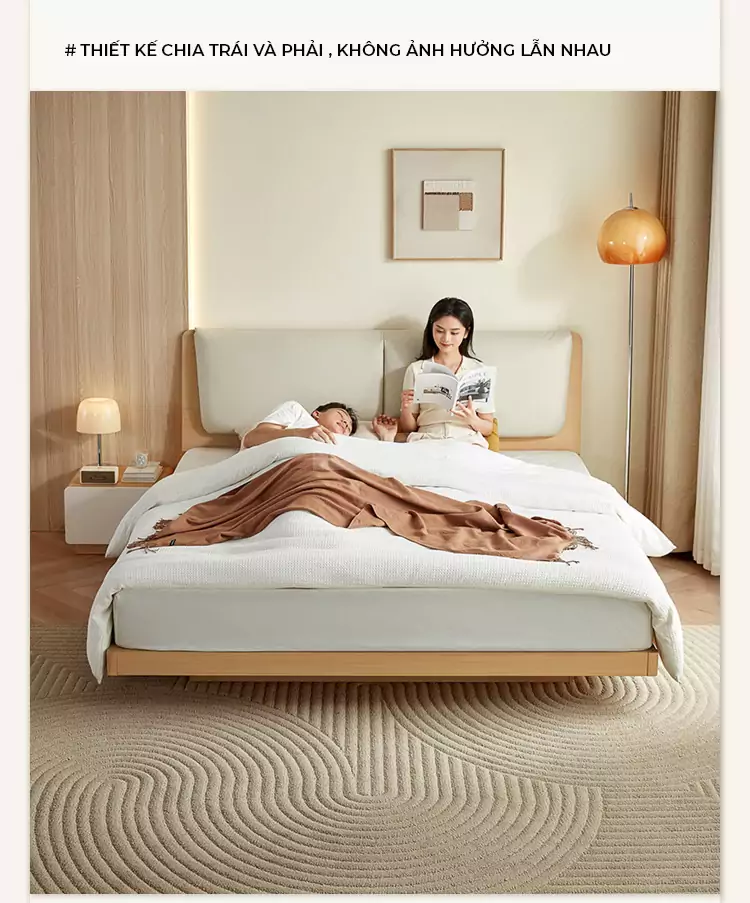 Giường Ngủ Gỗ Tự Nhiên Togismart GM038