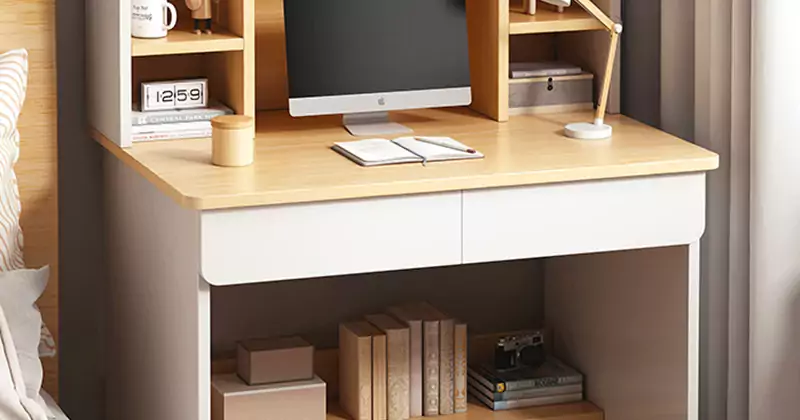 Bàn học kết hợp giá sách hiện đại SD63