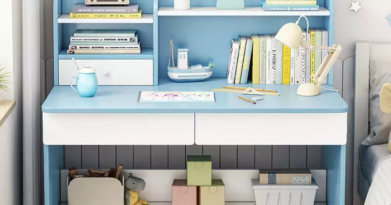 Bàn học tích hợp kệ sách tiện lợi SD51