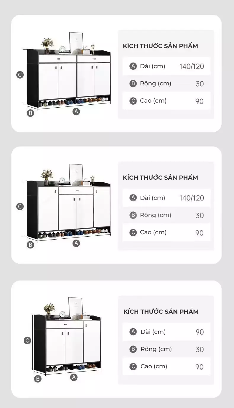 Tủ Giày Phong Cách Hiện Đại Haigo TG136