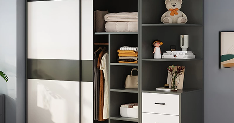 Tủ quần áo cánh lùa hiện đại BR113